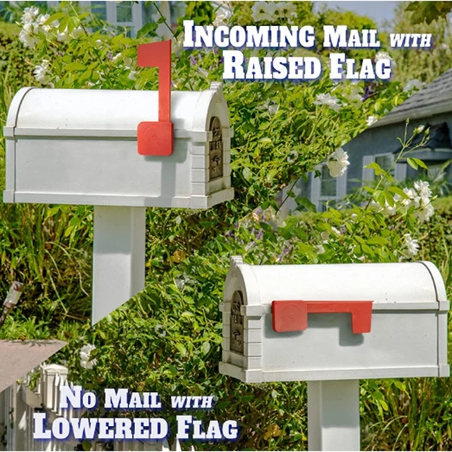 UNIVERSAL OUTGOING PROFESSIONAL Mailbox Flag Box Replacement Flag Kit ...