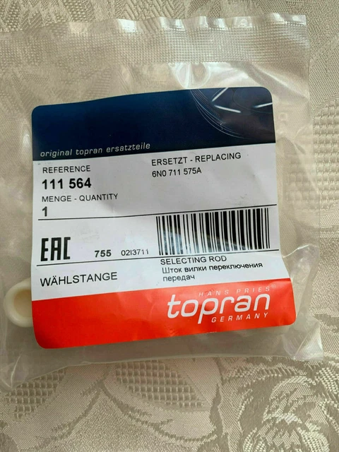 ROD LINKAGE GEARBOX 6n0711575a vw polo lupo seat arosa TOPRAN £8.51 ...