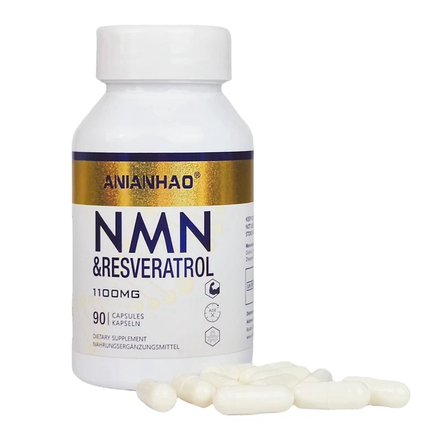 PURE NMN + Resveratrol 90 Capsules Anti-aging NAD + Supplement Health 1100mg UK £13.96 - PicClick UK