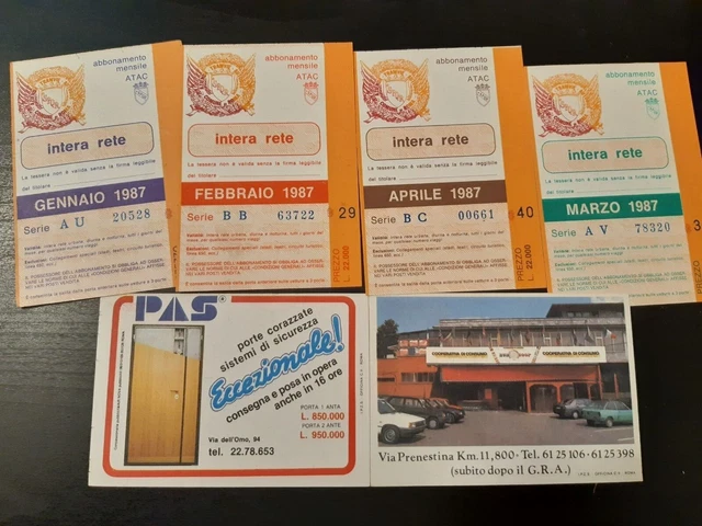 BIGLIETTI AUTOBUS / metro - Abbonamenti Atac Roma mensili intera rete ...