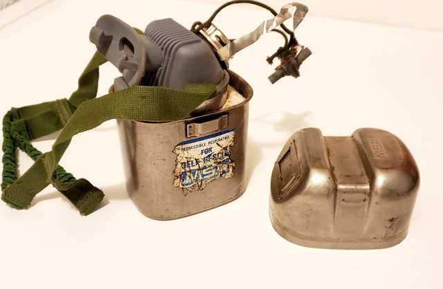 VINTAGE MINERS MSA Self-Contained PERMISSIBLE RESPIRATOR Self Rescue ...