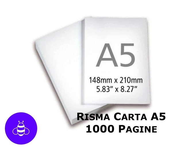 CARTA FORMATO A5 ideale per ricetta dematerializzata 75 grammi ...