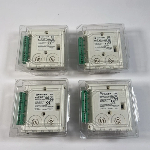 4 X NOTIFIER M701 Analogue Addressable Single Output Control Module VAT ...