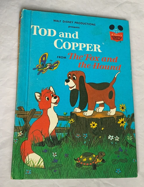 1981 WALT DISNEY presents Tod and Copper from The Fox and the Hound HC ...