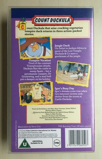 COUNT DUCKULA - Jungle Duck - Vhs Video EUR 17,88 - PicClick DE