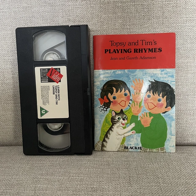 LEARN WITH TOPSY And Tim - Vhs Video + Playing Rhymes Handy Books Book ...