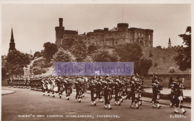 SCOTLAND POSTCARD - Queen's Own Cameron Highlanders, Inverness SW20073 ...