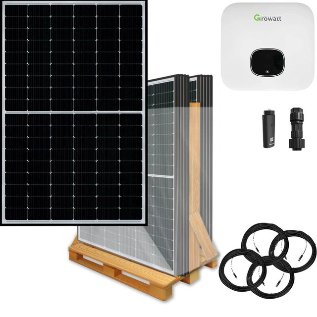 4600 WATT INSTALLATION Solaire Alimentation Du Réseau Growatt Onduleur ...