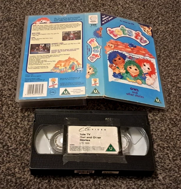 TOTS TV OWL & Other Stories Tilly Tom Tiny Pal Vhs Video Kids Children ...