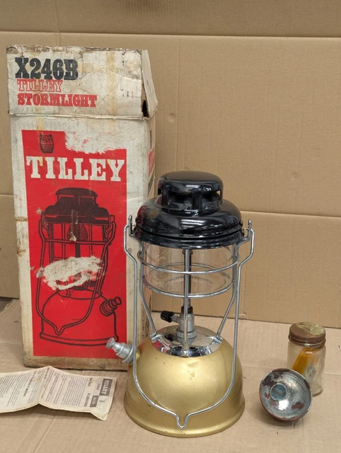 OLD VINTAGE TILLEY X246B Paraffin Lamp, Kerosene Lantern With Box £70.00 - PicClick UK