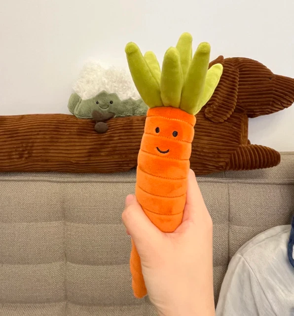 CUDDLY JELLYCAT CARROT, Vivacious Veggie Plush, New with Tags & Bag £19 ...
