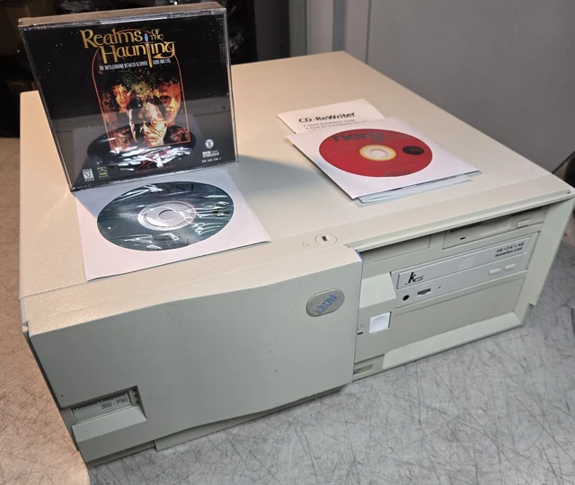 VINTAGE IBM WINDOWS 95 DOS Gaming Computer Realms of the Haunting ...