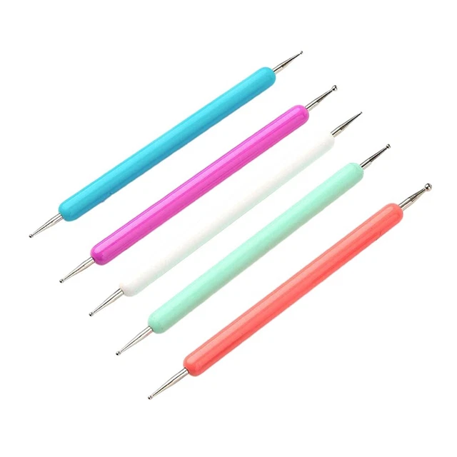 STYLOS DE PERCEUSE en acier point de perçage nail art stylo à pois ...