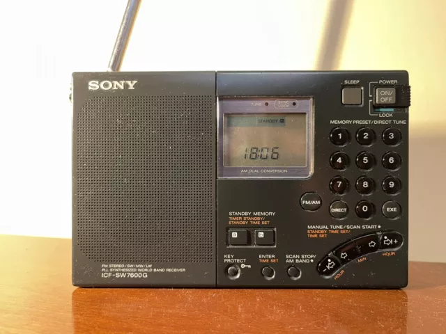 SONY ICF-SW7600G SHORTWAVE, LW, MW + VHF. SSB, Synchro AM, FM, Radio ...