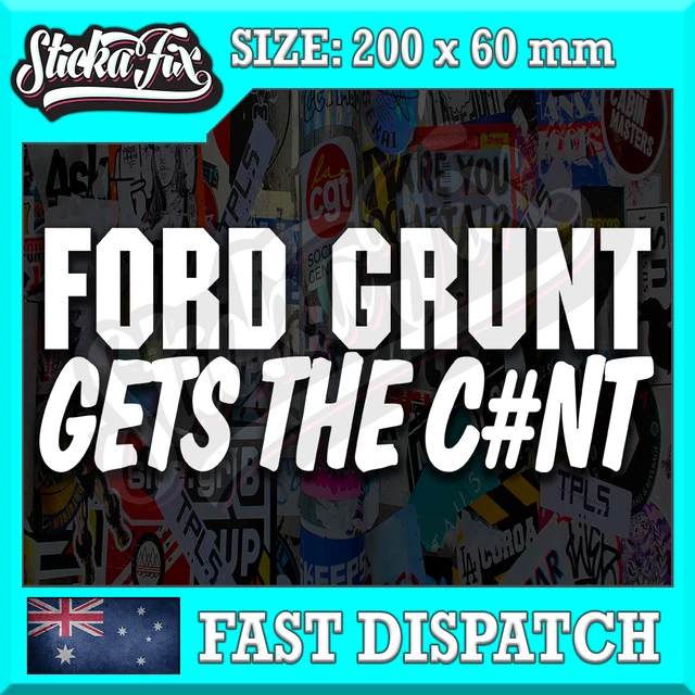 FORD 4X4 CAR vinyl STICKER funny DECAL 4WD Truck Drift JDM Ute Van EUR ...