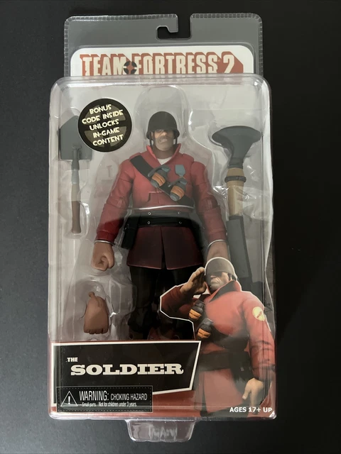 TEAM FORTRESS 2 NECA The Soldier Action Figure Red Team Valve TF2 ...