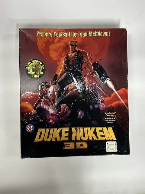 DUKE NUKEM 3D pc edizione spogliarellista grande scatola con tappetino ...