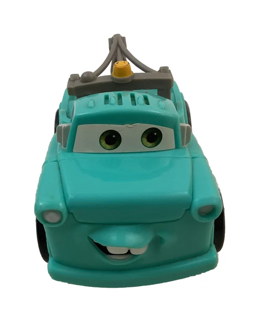 DISNEY PIXAR CARS Mattel Shake N Go Blue Mater Tow Truck Talking 2005 £ ...