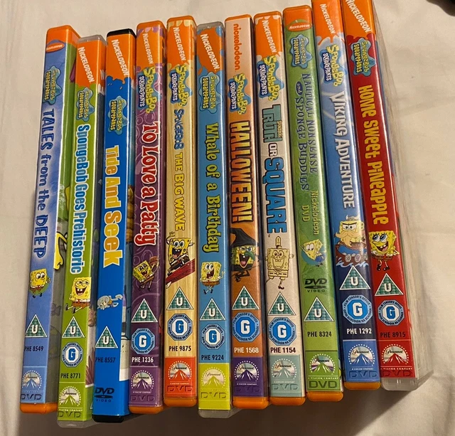 SPONGEBOB SQUAREPANTS DVD Bundle Job Lot Over 80 Episodes, 11 DVDs £6. ...