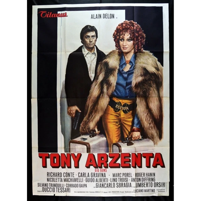 MANIFESTO TONY ARZENTA alain delon carla gravina conte tessari troisi ...