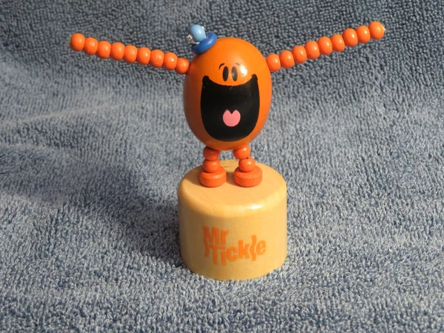 PUSH PUPPET TOY - Mr. Men Little Miss di Roger Hargreaves - Mr. Tickle ...