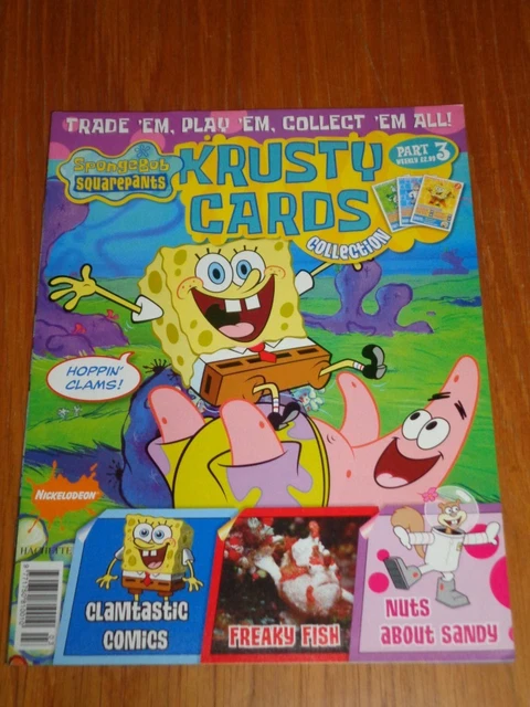 KRUSTY CARDS COLLECTION #3 Spongebob Squarepants Uk Magazine = £5.99 ...