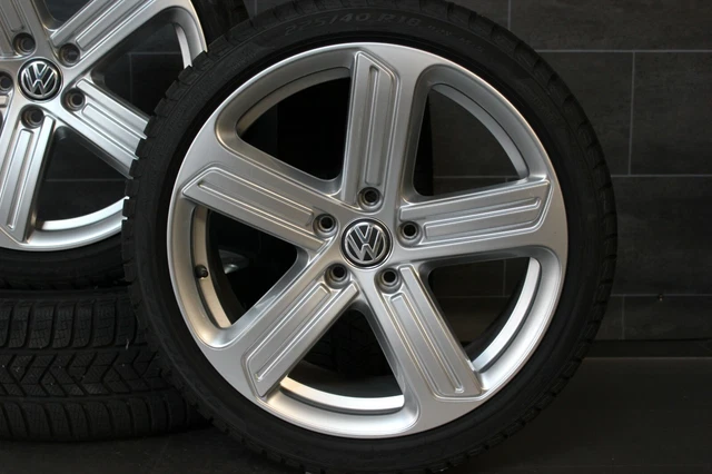 ORIGINAL VW GOLF 7 5G 6 5K R-Line Alufelgen 18 Zoll Winterreifen 225 40 ...