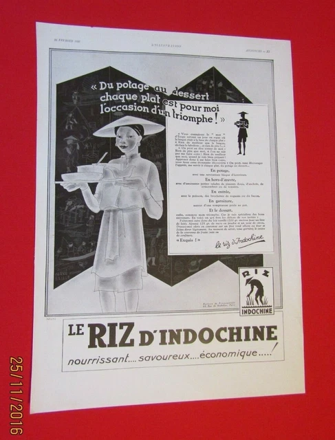 ADVERTISING PUB VINTAGE Publicite Ancienne Advert 9.1 Le Riz D ... ADVERTISING PUB VINTAGE Publicite Ancienne Advert 9.1 Le Riz D ...