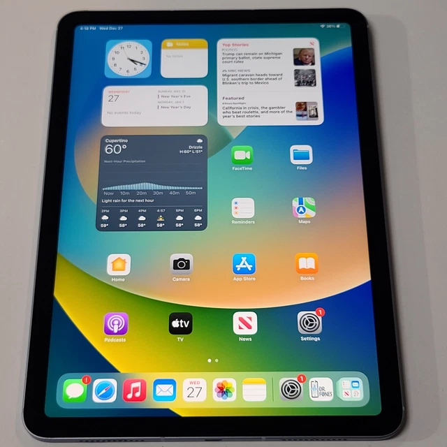 APPLE IPAD AIR 4ta Generación A2324,256 GB, Wi-Fi + 4G, 10,9", Azul ...