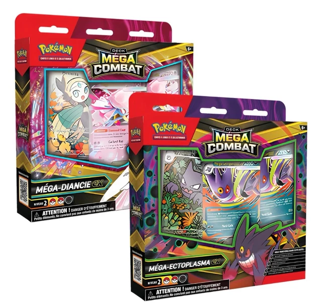CASE POKÉMON 🇫🇷 Deck Méga-Combat | Méga-Ectoplasma EX & Méga-Diancie EX ...