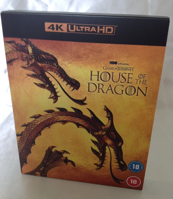 HOUSE OF THE DRAGON (Season ONE) 4K UltraHD Blu-ray, 4-Disc + SLIPCOVER ...