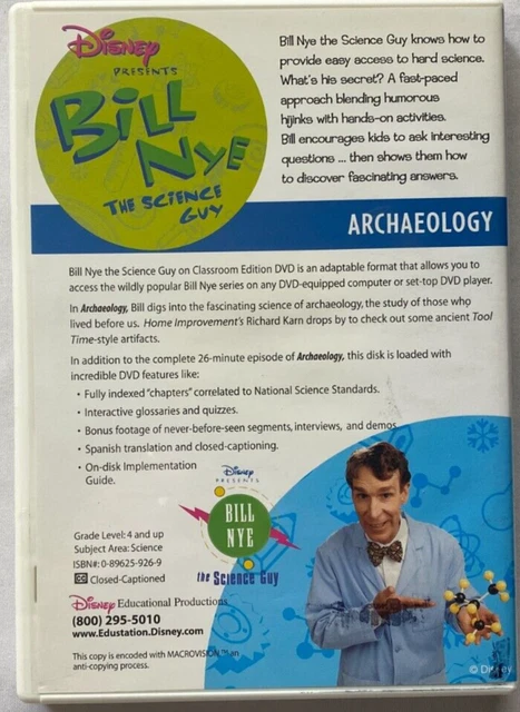 BILL NYE THE Science Guy: Archaeology DVD Education for Kids Like New ...