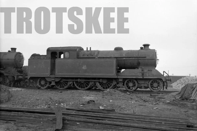 LARGER NEGATIVE BR British Railways Steam Loco 69825 Class A5 Annesley ...