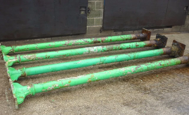 ANTIQUE CAST IRON Pillars Stanchions Supports Architectural Columns Set ...