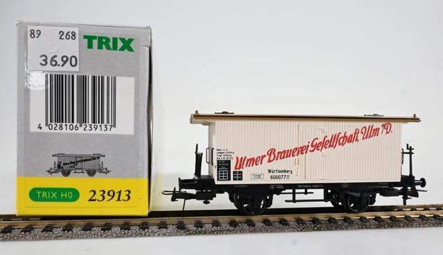 TRIX H0 23913 Bierwagen Ulmer Brauerei, wie neu mit OVP EUR 14,50 ...