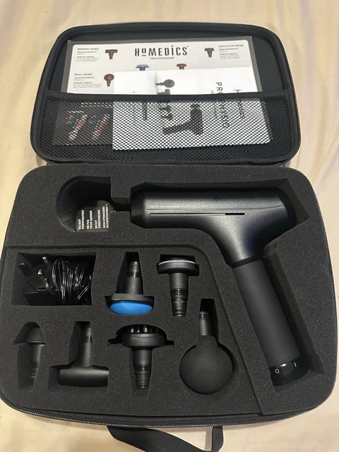 HOMEDICS PRO PHYSIO Massage Gun Black (PGM-1000-GB) £115.10 - PicClick UK