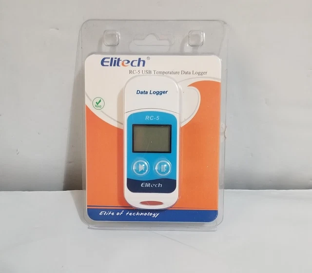 ELITECH RC-5 USB Temperature Data logger Recorder Internal Sensor £24. ...