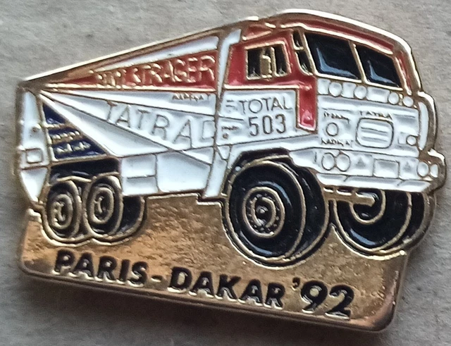 PIN'S BADGE RALLYE RAID CAMION TATRA PARIS DAKAR 92 EUR 3,00 - PicClick FR