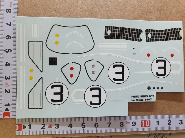 DECALS 1/32 FORD Gt40 Mkiv - #3 - Le Mans 1967 - Red Dcc327 $14.80 ...