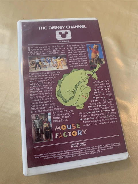 THE DISNEY CHANNEL Volume 2 Very Rare Kids Vhs Video Tested £29.99 ...