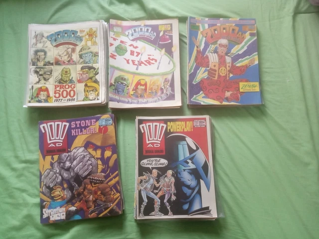 2000AD PROGS 500-599 FN min - 100 comic collection 1st Bad Company ...