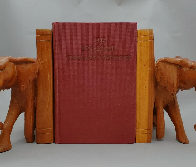 RARE DARK RED 1943 Yearbook of Jehovahs Witnesses Watchtower Jehovah ...