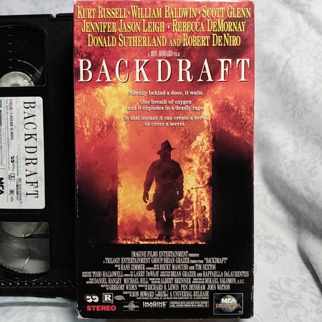 BACKDRAFT VHS 1991 Robert De Niro Donald Sutherland £4.45 - PicClick UK