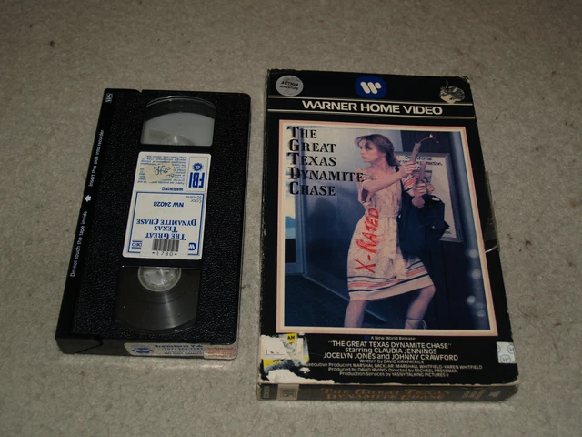 THE GREAT TEXAS Dynamite Chase VHS 1981 Warner Bros big box Claudia ...
