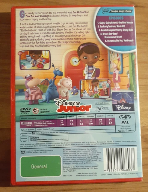 DOC MCSTUFFINS - Time For Your Check-Up (DVD, 2013) $12.90 - PicClick AU