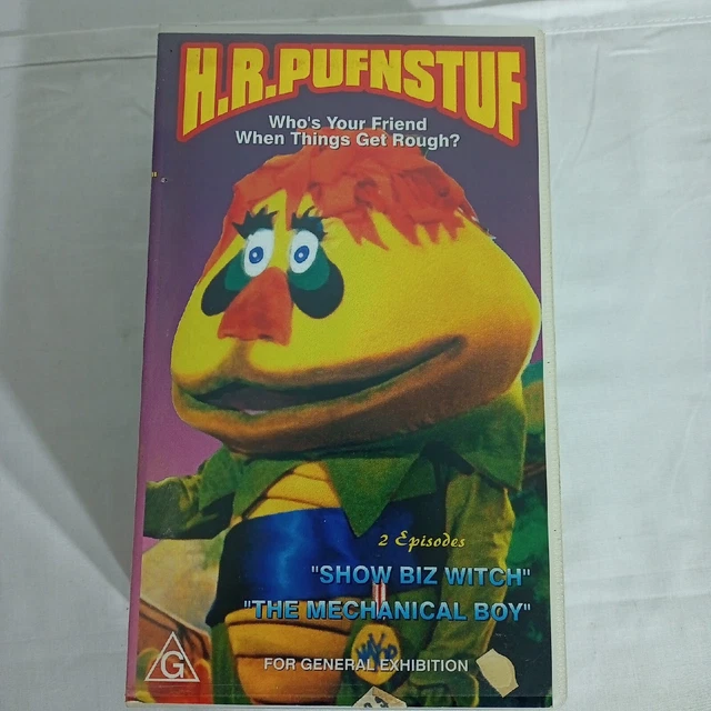 H.R.PUFNSTUF DOUBLE VHS Tapes - Show Biz Witch & The Mechanical Boy ...