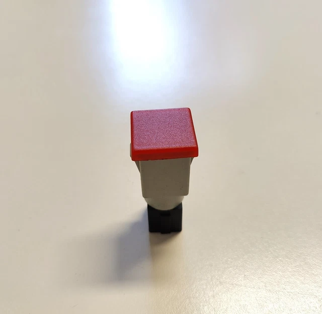 SPIA LUMINOSA ROSSO Universale Auto Camper Trattori Camion Muletto Spia ...