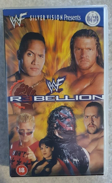 WWF REBELLION 1999 VHS Video WWE tape Wrestling UK PAL The Rock HHH Kane £9.99 - PicClick UK