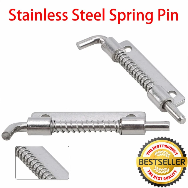 SPRING LOADED DOOR Bolt Latch Left Right Latch Silver £4.19 - PicClick UK
