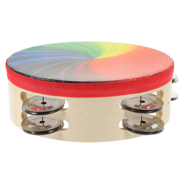 RONDE DOUBLE RANGÉE Jingles Motif Arc-en- Ktv Instruments Clap Tambour ...